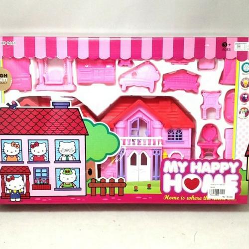 Jual rumah rumahan hello kitty dream house mainan cewek free buble wrap ...