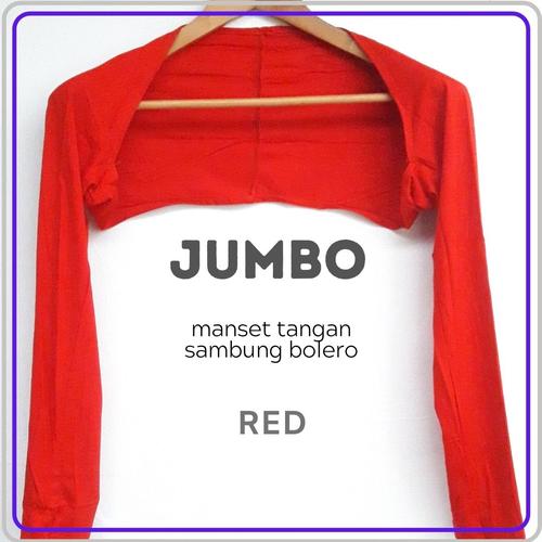 Jual Manset Tangan Sambung JUMBO / manset bolero kaos rayon - White ...
