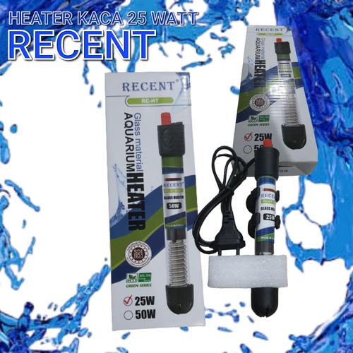 Jual Heater Kaca RECENT 25 watt Pemanas aquarium Kaca 25 watt - Kota ...