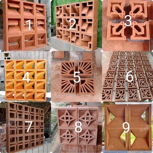 Jual roster minimalis merah terracotta custom design murah viral ...