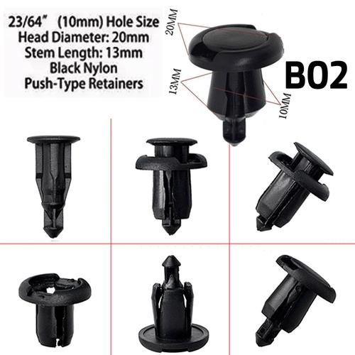 Jual Klip Kancing B02 10mm Hole Push Type Retainer Bumper Body Snap ...
