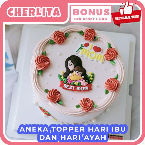 Jual Topper Hari Ibu Ayah Mom Dad Pregnant Hamil Hiasan Kue Ultah ...
