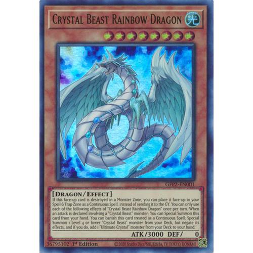 Jual Crystal Beast Rainbow Dragon GFP2-EN001 Ultra Rare Kartu Yugioh ...