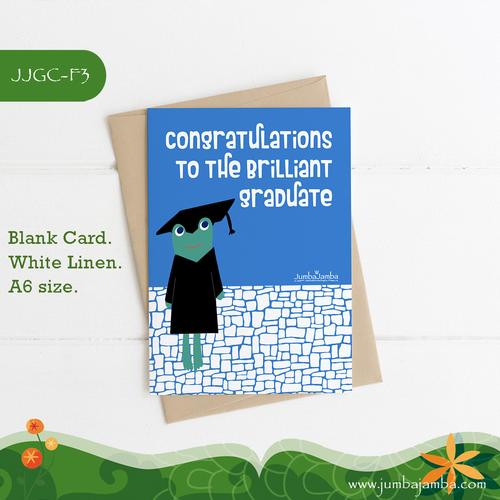 Jual Kartu Ucapan Selamat Wisuda JumbaJamba - Frog Graduation Card ...