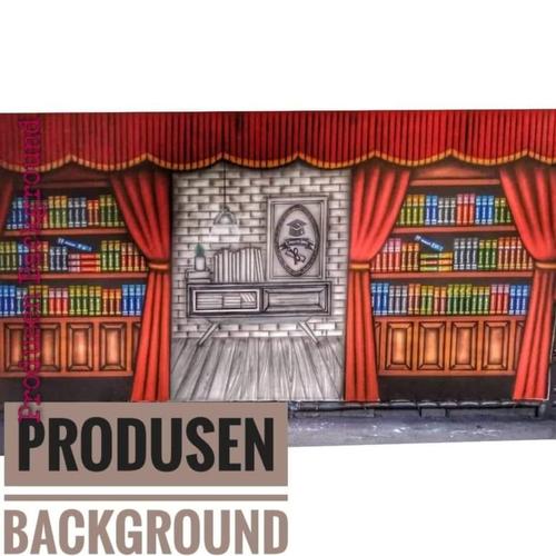 Jual Background rak buku wisuda 3x6m dan ukuran lain - 3x5m - Kab ...
