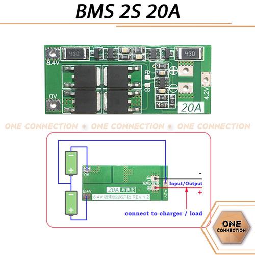 Jual Lithium Battery 18650 2S 20A Charger BMS Protection Board Balance ...