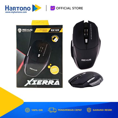 Jual REXUS GAMING WIRELESS MOUSE RX109 BLACK COLOR RX-109 - Kota ...