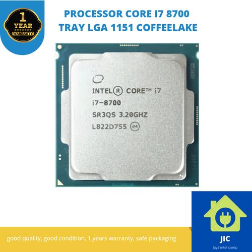 Jual PROCESSOR INTEL I7 8700 TRAY LGA 1151 COFFEELAKE - Jakarta Pusat ...