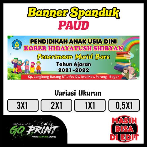 Jual Banner/ Spanduk PAUD - 3x1 - Kab. Bogor - Goo Print | Tokopedia