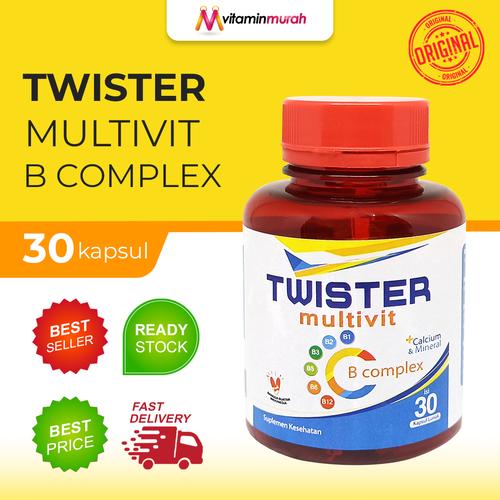 Jual TWISTER MULTIVIT ISI 30 KAPSUL MULTIVITAMIN - MINERAL & B COMPLEX ...