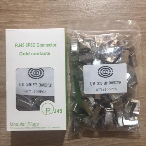 Jual CONNECTOR RJ45 FTP/STP CAT6 SPECTRA PLAT BESI - Kota Medan ...