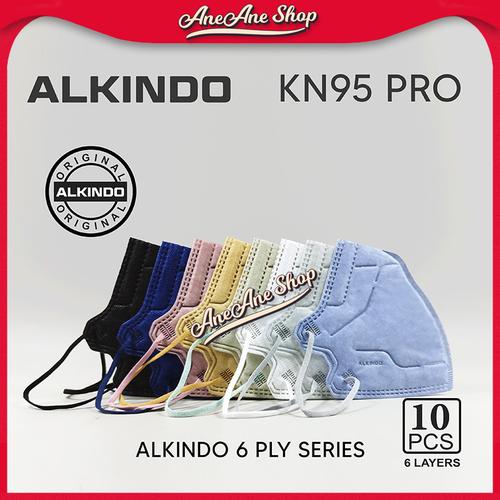 Jual Masker Alkindo KN95 Pro 6 ply Single Pack isi 10 Masker Sekali Pakai - Black - Jakarta ...