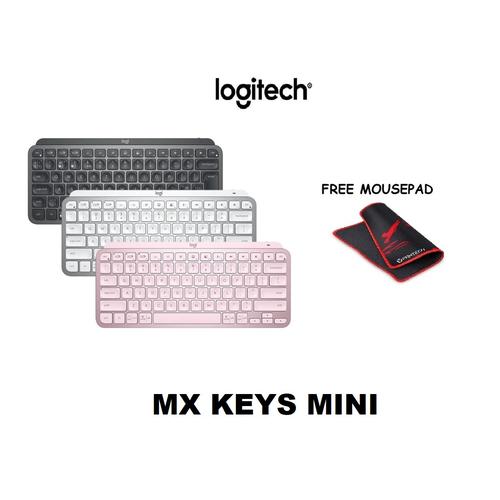 Jual Logitech MX Keys Mini Wireless Illuminated Keyboard - Merah Muda ...
