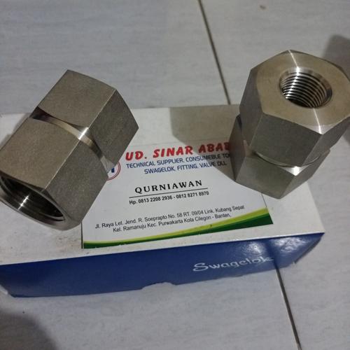 Jual REDUCING COUPLING 1 INC FEMALE NPT X 1/2 FEMALE NPT SS316 SWAGELOK ...