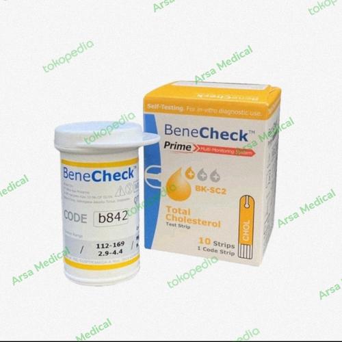 Jual Strip Benecheck Prime Gula Glucose Asam Urat Uric Acid Kolesterol ...