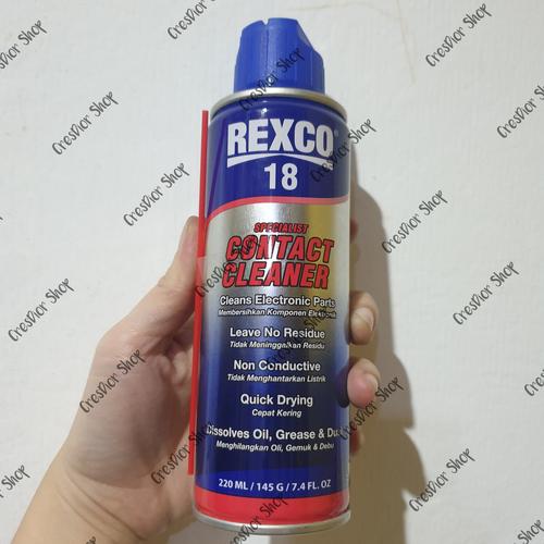 Jual rexco 18 contact cleaner pembersih elektrik dan elektronik 220 ml ...