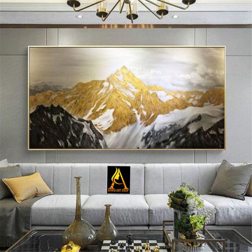 Jual lukisan moderen art 150x80cm +bingkai - 80x150cm - Kab. Bandung ...