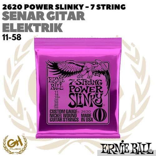 Jual Ernie Ball 2620 Power Slinky 7-String Nickel Wound Electric 11-58 ... Jual Ernie Ball 2620 Power Slinky 7-String Nickel Wound Electric 11-58 ...