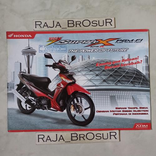 Jual Poster brosur katalog leaflet Honda Supra X125R/Supra X 125R FI ...