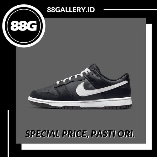 Jual Nike Dunk Low Black White Swoosh 100% Original - 40 - Kab ...