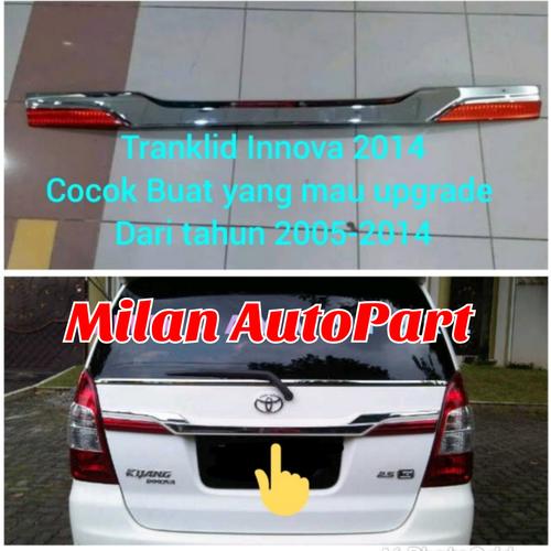 Jual Tranklid Trunklid Tranglit list bagasi Innova 2013 2014 2015 ...