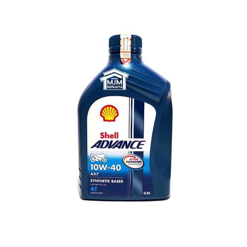 Jual Oli Mesin Shell Advance BIRU AX7 AX 7 4T SAE 10W-40 800 ml 0.8 ...