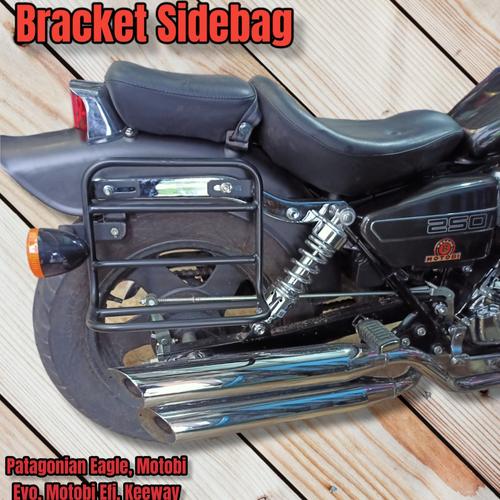 Jual Bracket Sidebag Benelli side rack Benelli - Hitam, Motobi Evo 200 ...