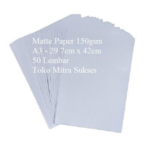 Jual A3 Kertas Matte Paper 150gram A3 isi 50 Lembar - Jakarta Barat ...