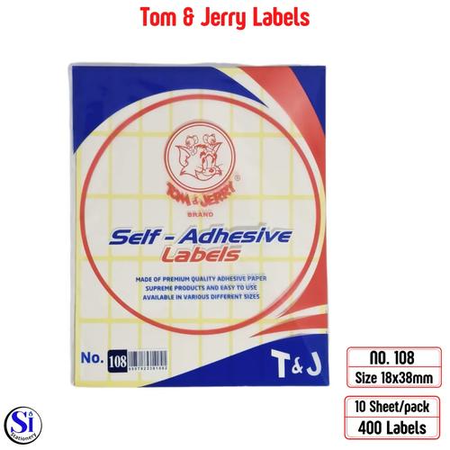 Jual Tom & Jerry Label Ukuran Kecil /Label No.106, 108, 109, 110, 125 ...
