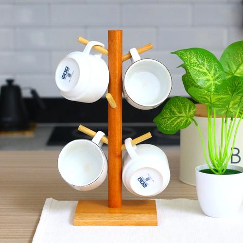 Promo Rak gantungan cangkir gelas holder kayu Pinexa - Kab. Bekasi ...