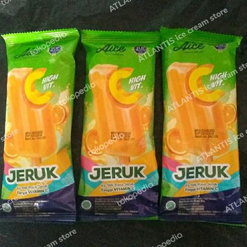 Jual AICE ICE CREAM JERUK /ES KRIM STIK JERUK (GOSEND /GRAB) - Kota ...