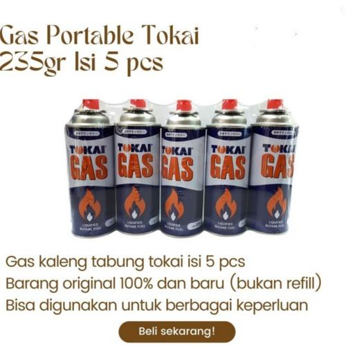 Jual Gas Tokai 235gr tokai gas portable per 5 pcs - Jakarta Pusat ...