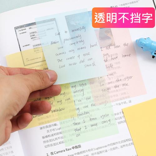 Jual Sticky Note Warna Transparan Plastik - 7.5x7.5, Merah - Jakarta ...