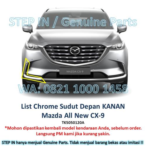 Jual List Garnish sudut bumper depan MAZDA CX9 CX-9 chrome vernekel ...