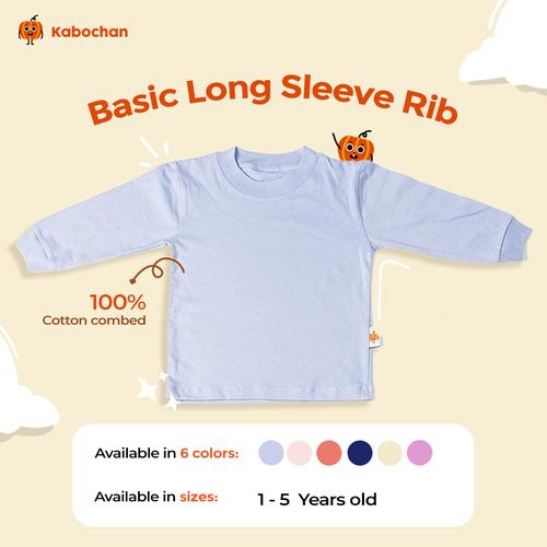 Jual KABOCHAN - Basic Long Sleeve Rib (Baju Lengan Panjang Anak) 1-5 ...