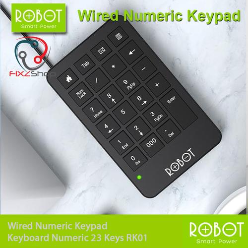 Jual ROBOT Wired Numeric Keypad Keyboard Numeric 23 Keys - Jakarta ...