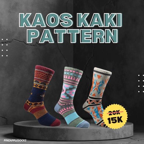 Promo PROMO KAOS KAUS KAKI PANJANG MOTIF PATTERN TRIBAL CASUAL WANITA ...