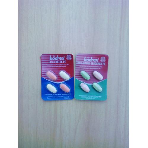 Jual Obat Flu dan Batuk Kering/Berdahak Bodrex 4 Tablet - Berdahak ...