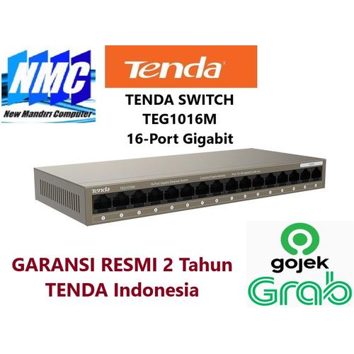 Jual Tenda TEG1016M 16-Port Gigabit Ethernet Unmanaged Switch - Jakarta ...