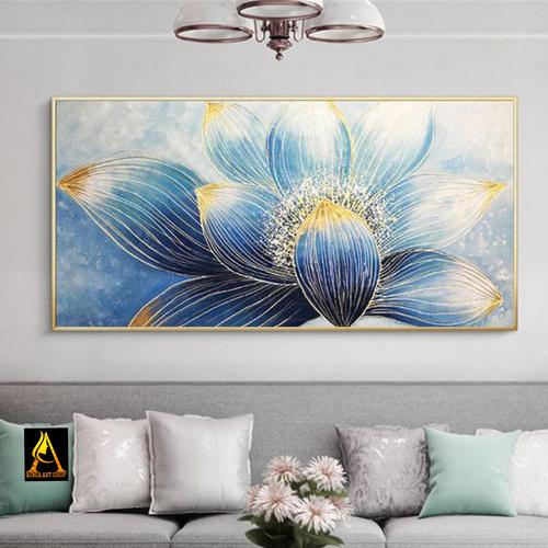 Jual lukisan bunga minimalis frame/lukisan modern/hiasan dinding ...