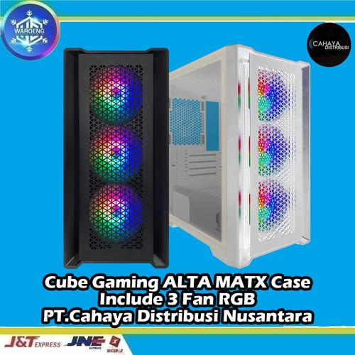 Jual Cube Gaming ALTA MATX Case Left Side Glass Door - Hitam - Jakarta ...