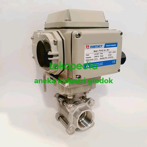 Jual motorized electric actuator ball valve model 3pc 1 inch on off ...