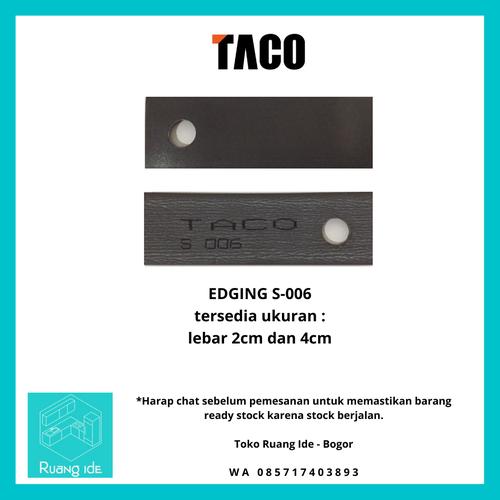 Jual Taco edging S-006 aa (Midnight Grey) - 1 x 42mm - Kota Bogor ...