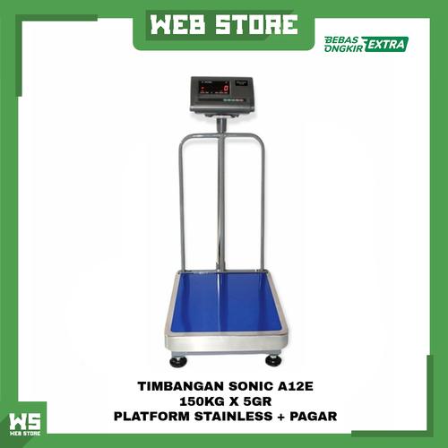 Jual Timbangan Barang Duduk Digital Lantai SONIC A12E 150kg Stainless - Kota Tangerang - WEB ...