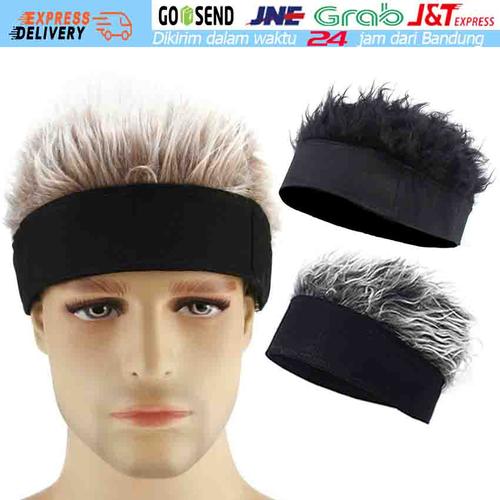 Jual Wig rambut pria cowok rambut palsu pria pendek cosplay topi ...