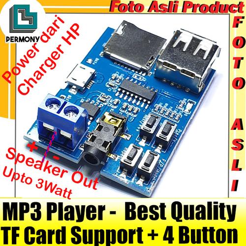 Jual Mp3 Decoder Modul Power Amplifier Player Module TF Card - Micro ...