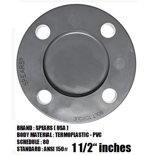 Jual blind flange pvc spears ansi 1,5 inch Pipe,plange buta pipa ...