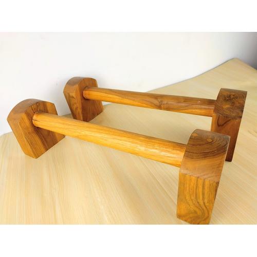 Jual Wooden Parallettes Kayu Jati Push Up Bar Handstand Planche Bars ...