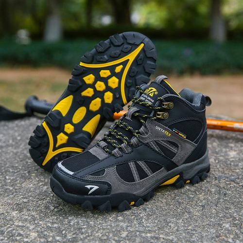Jual Sepatu Gunung SNTA 611 Black Outdoor Hiking Unisex Shoes Original ...
