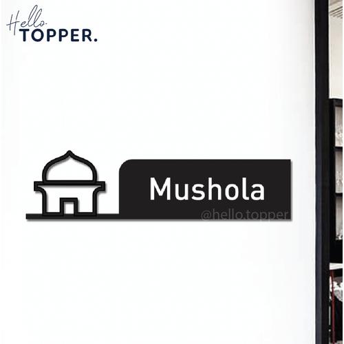 Jual Sign Akrilik Mushola | Acrylic Signage Mushola Hollow UV Print ...